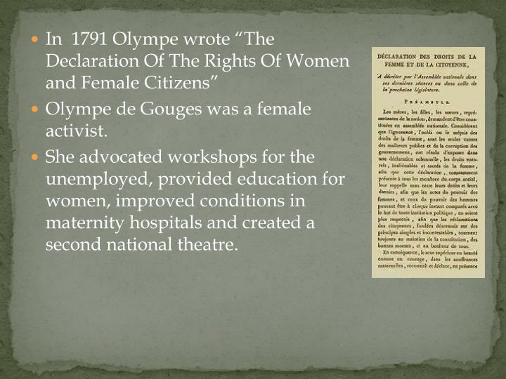 PPT - Olympe de Gouges PowerPoint Presentation - ID:2785833