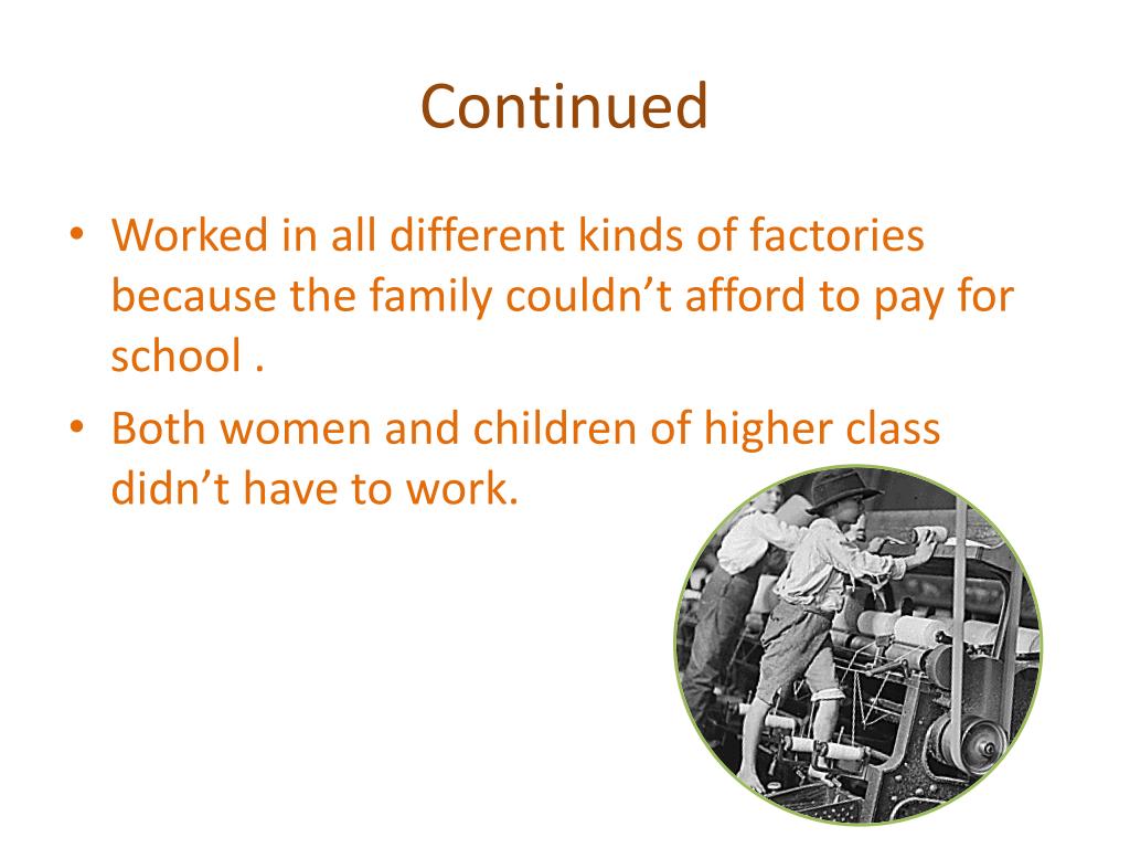 PPT - Women and Children working in the Industrial Age PowerPoint ...