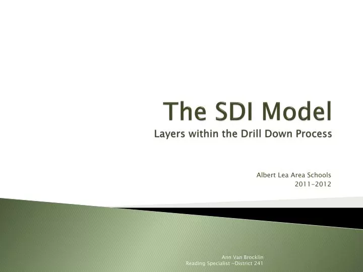 PPT - The SDI Model Layers within the Drill Down Process PowerPoint ...