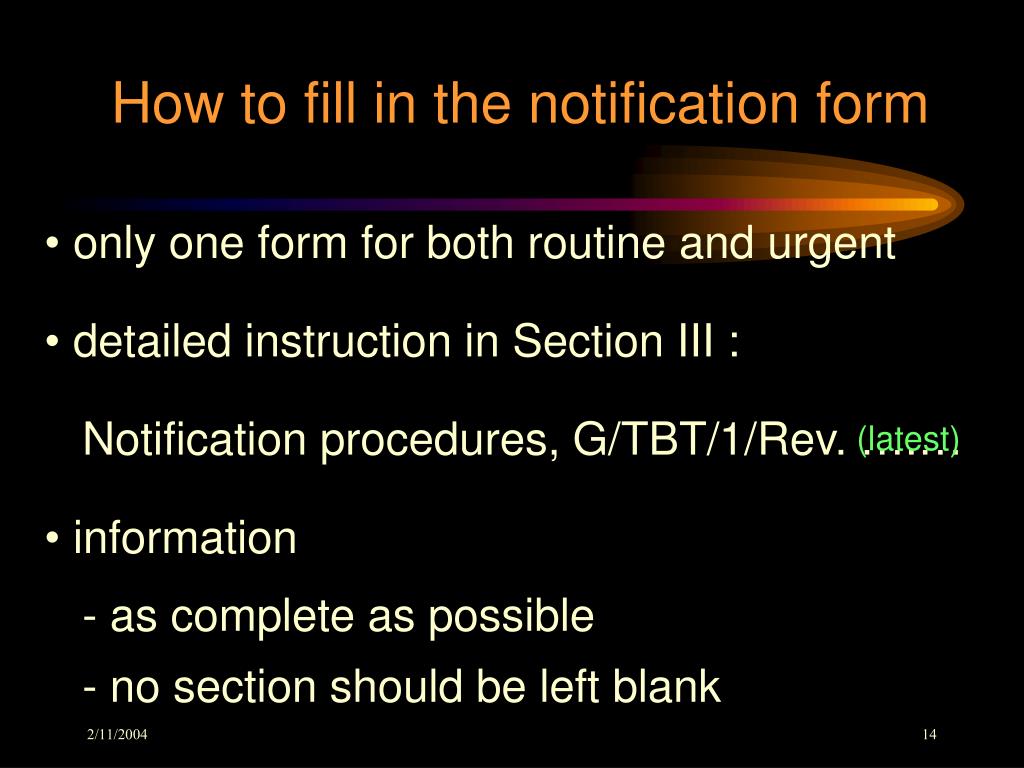 PPT - Special Meeting of the TBT Committee on Procedures for ...