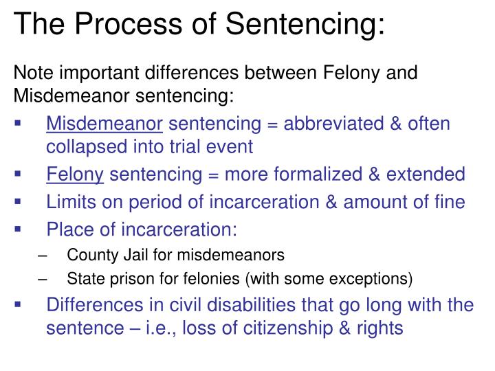 PPT - Sentencing: PowerPoint Presentation - ID:2786998