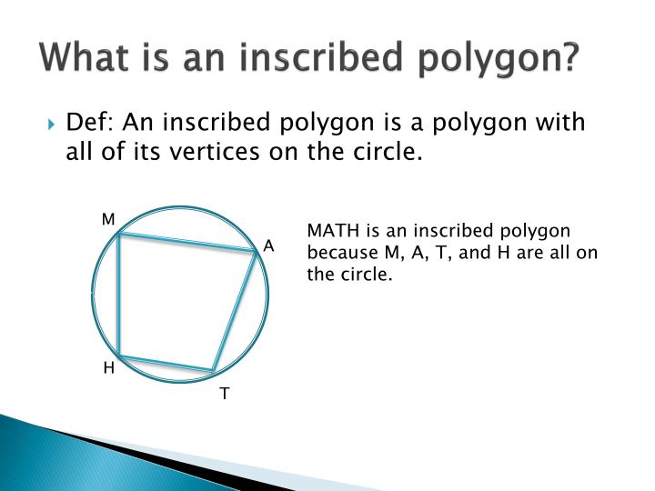 PPT - 10.7: Inscribed and Circumscribed Polygons PowerPoint ...