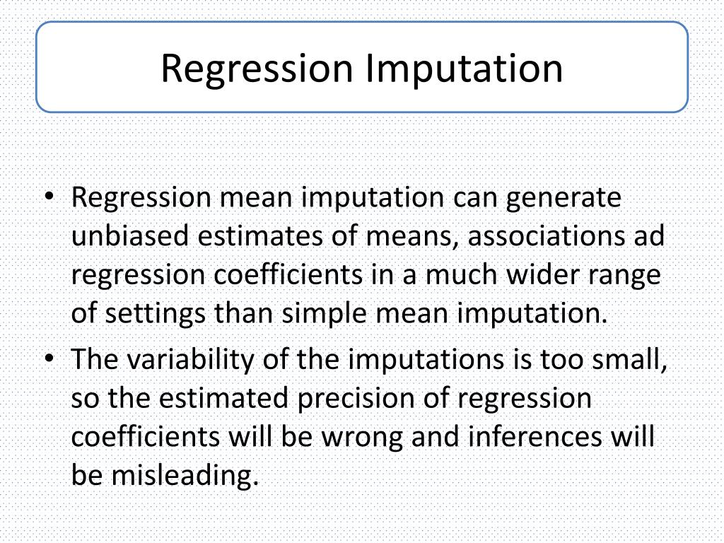 Ppt Introduction To Methods For Handling Missing Values Powerpoint
