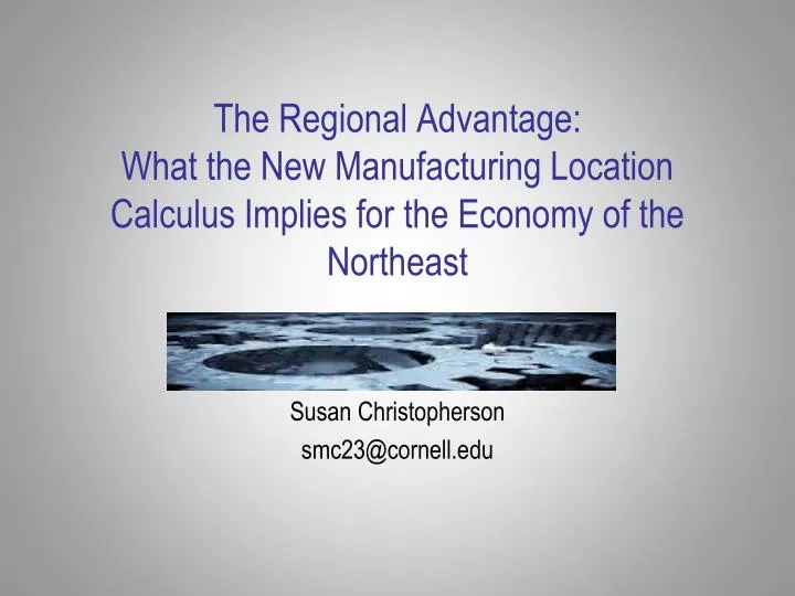 PPT - Susan Christopherson smc23@cornell PowerPoint Presentation, free ...