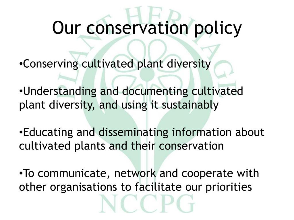 PPT - Plant Heritage Conserving Cultivated Plants PowerPoint ...