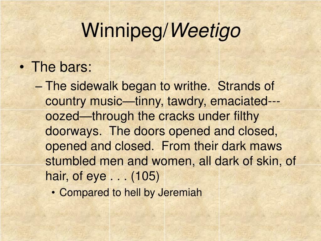 PPT - Weetigo: The cannibal spirit PowerPoint Presentation, free ...