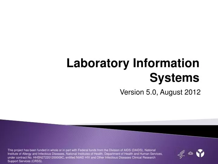 PPT - Laboratory Information Systems PowerPoint Presentation, free ...