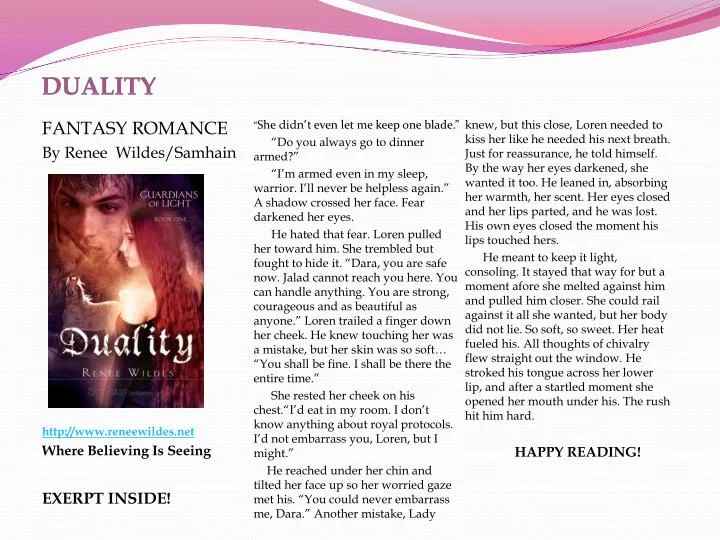 PPT - DUALITY PowerPoint Presentation, free download - ID:2790002