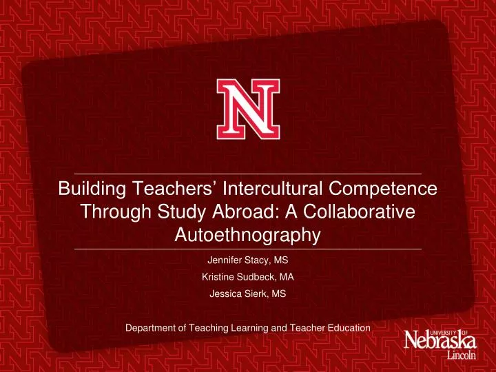 PPT - Building Teachers’ Intercultural Competence Through Study Abroad ...