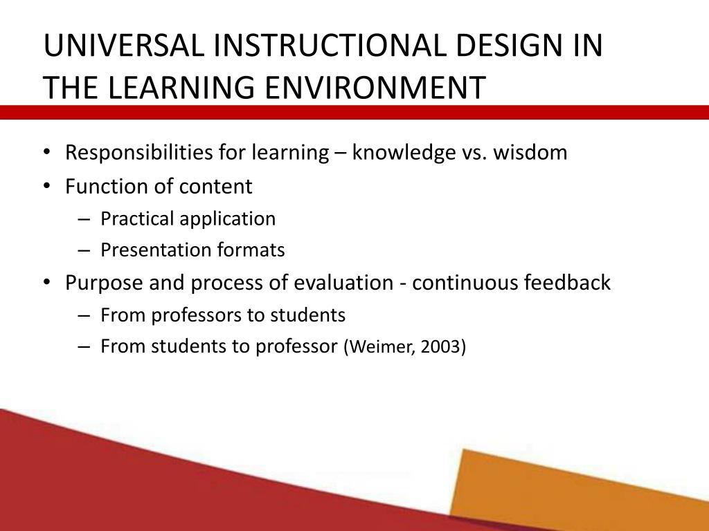 PPT - Using Universal Instructional Design PowerPoint Presentation ...