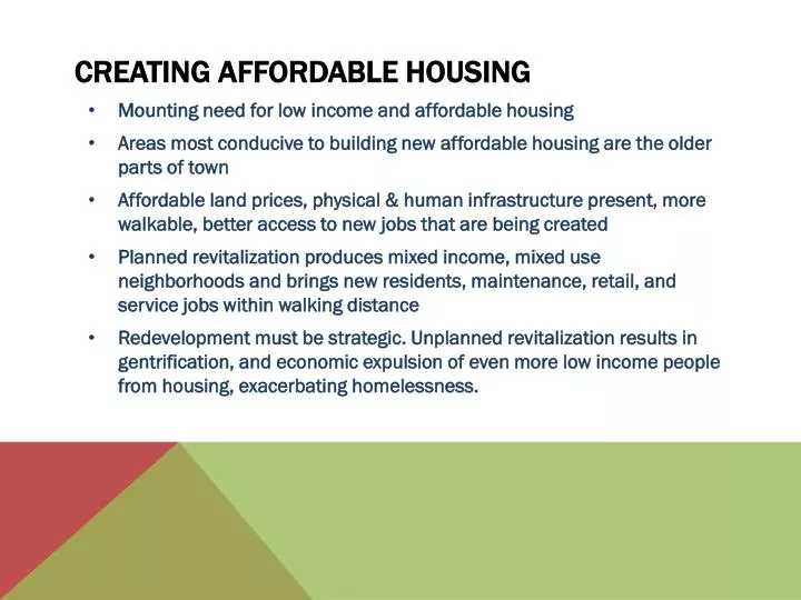 PPT - Creating affordable housing PowerPoint Presentation, free ...