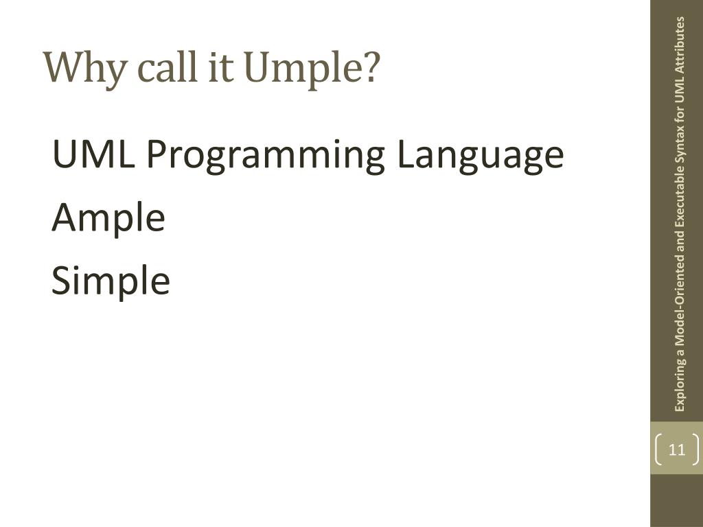 Ppt Exploring A Model Oriented And Executable Syntax For Uml Attributes Powerpoint