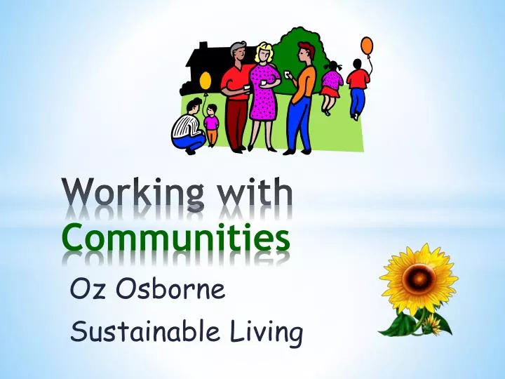 PPT - Working with Communities PowerPoint Presentation, free download ...