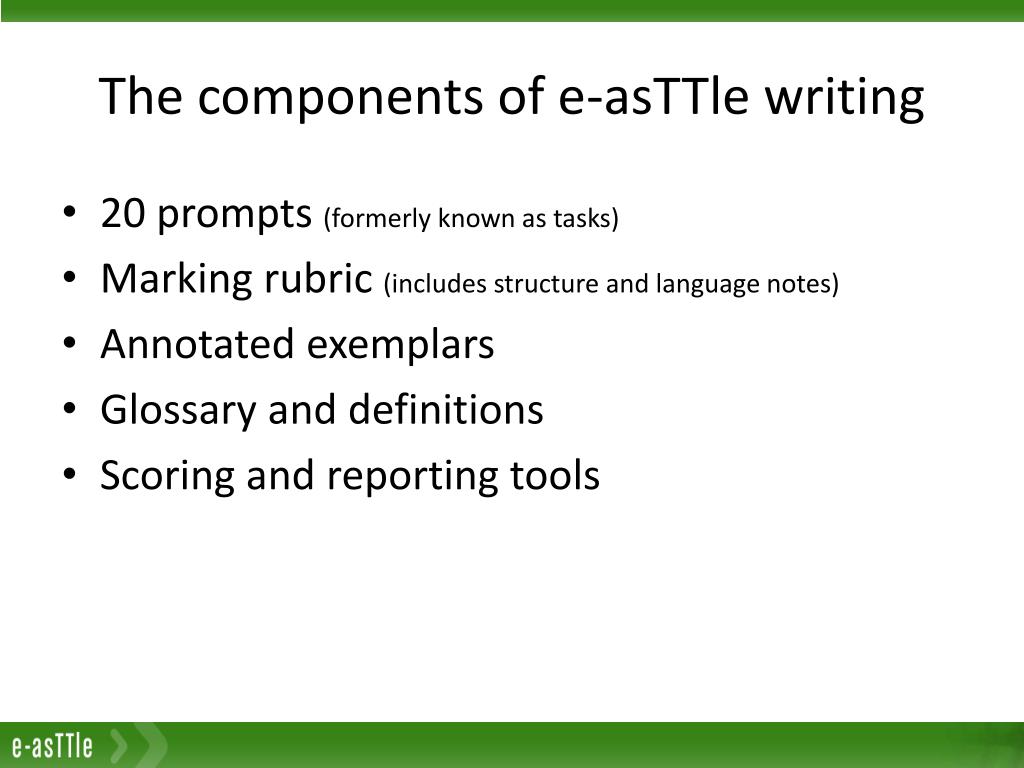 PPT - e- asTTle W riting Paekakariki School 29 th May2012 PowerPoint ...