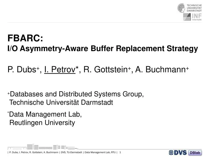 PPT - Buffer Management on Modern Storage PowerPoint Presentation, free ...
