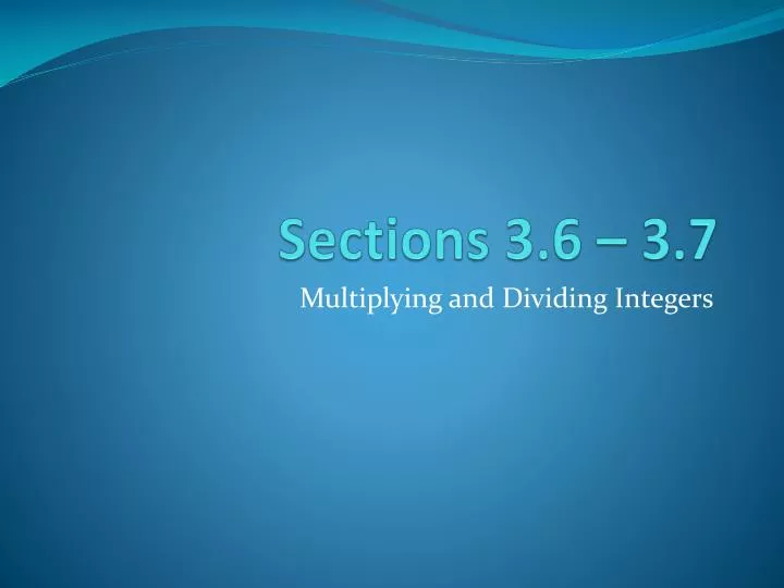 PPT - Sections 3.6 – 3.7 PowerPoint Presentation, free download - ID ...