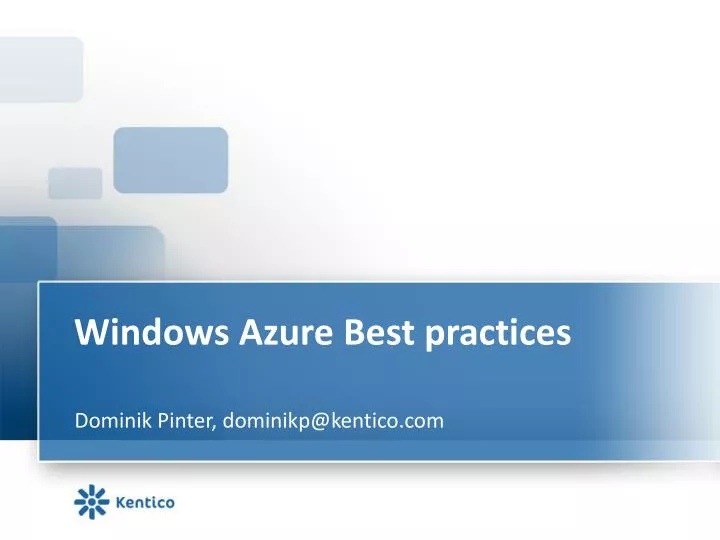 PPT - Windows Azure Best practices PowerPoint Presentation, free download - ID:2792032
