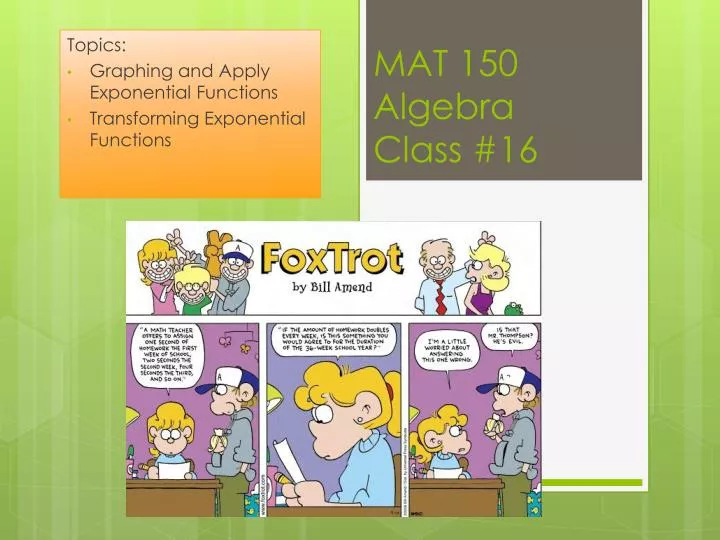 PPT - MAT 150 Algebra Class #16 PowerPoint Presentation, free download ...