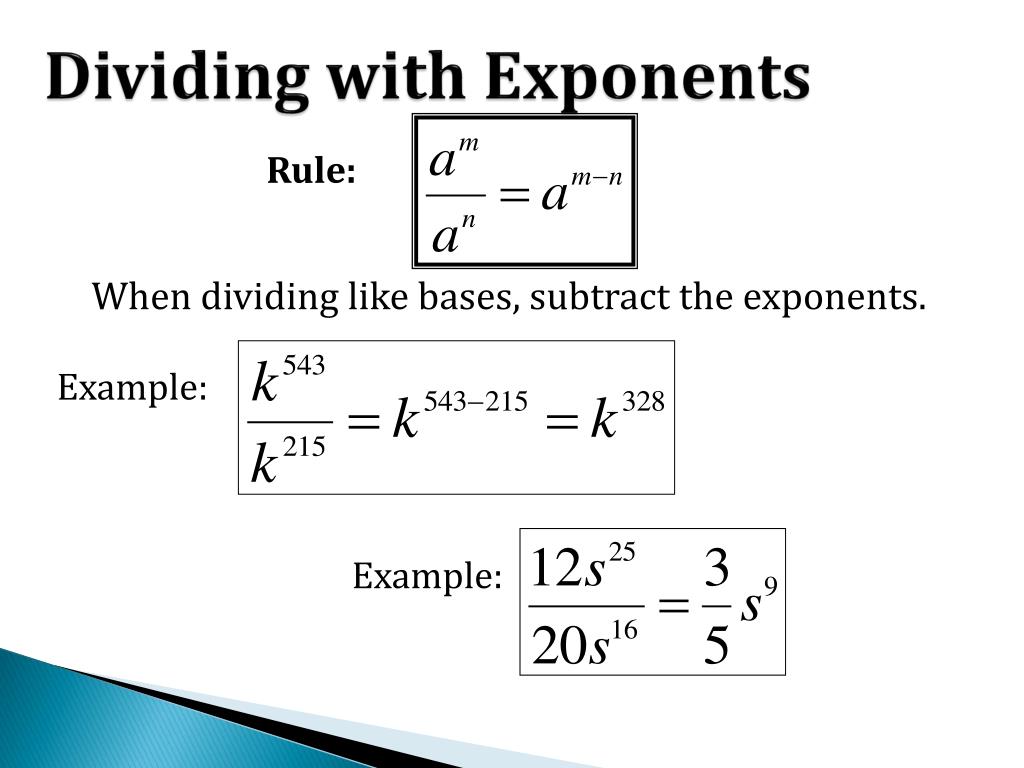PPT Exponent Rules PowerPoint Presentation Free Download ID 2792455