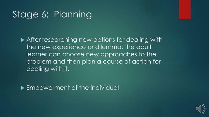 PPT - Jack Mezirow’s Stages of Transformative Learning PowerPoint ...