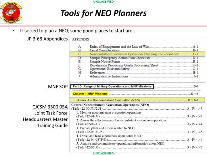 PPT - Noncombatant Evacuation Operations (NEO) PowerPoint Presentation ...