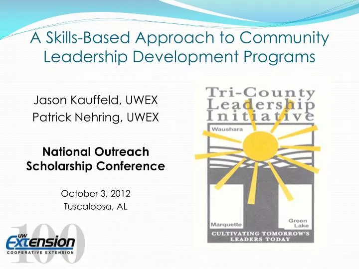 PPT - A Skills-Based Approach to Community Leadership Development ...