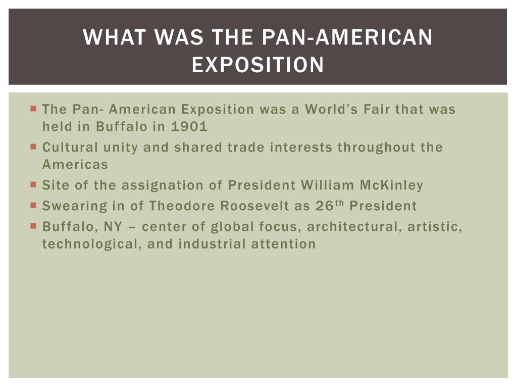 PPT - The Pan- American Exposition of 1901 PowerPoint Presentation ...