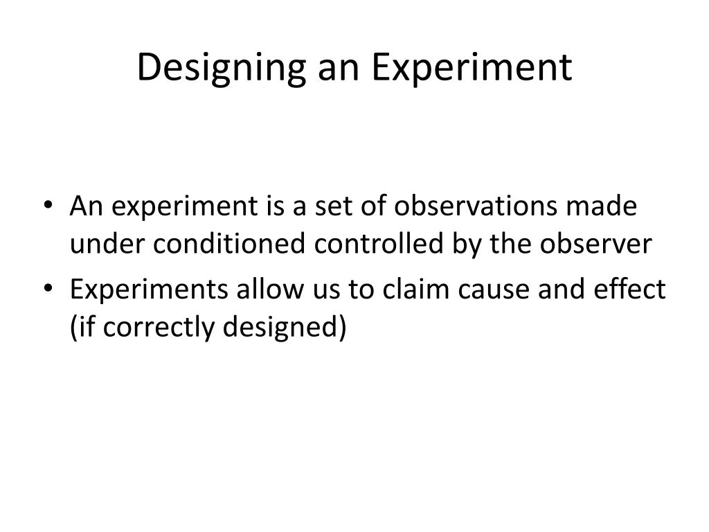 PPT - The Statistics Involved in Experiments PowerPoint Presentation ...
