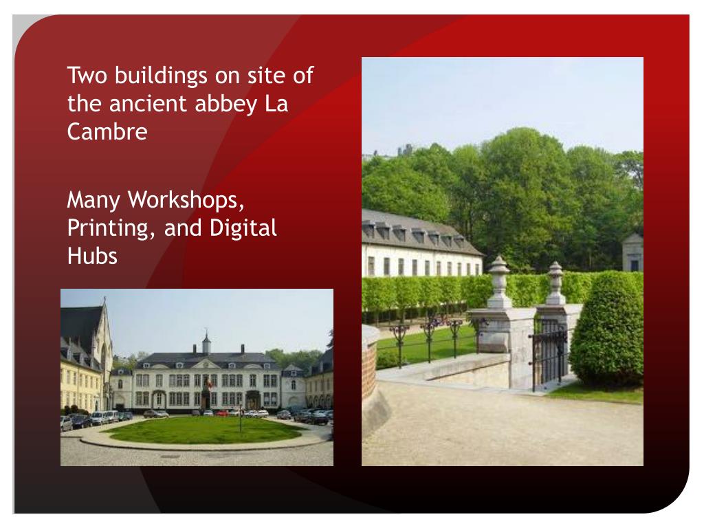 PPT - ecole nationale supérieure des arts visuels de la cambre ...