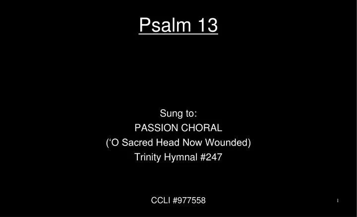 PPT - Psalm 13 PowerPoint Presentation, free download - ID:2793668