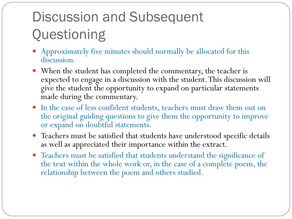 PPT - Individual Oral Commentaries PowerPoint Presentation, free ...