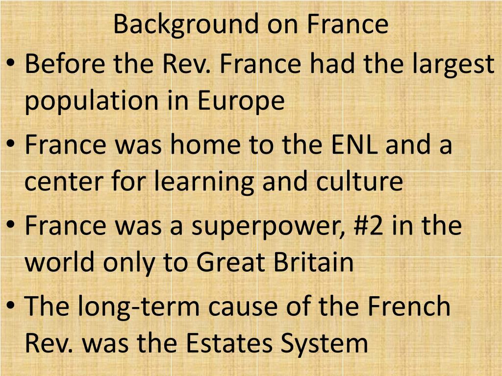 PPT - French Estate System & Causes of French Revolution PowerPoint ...