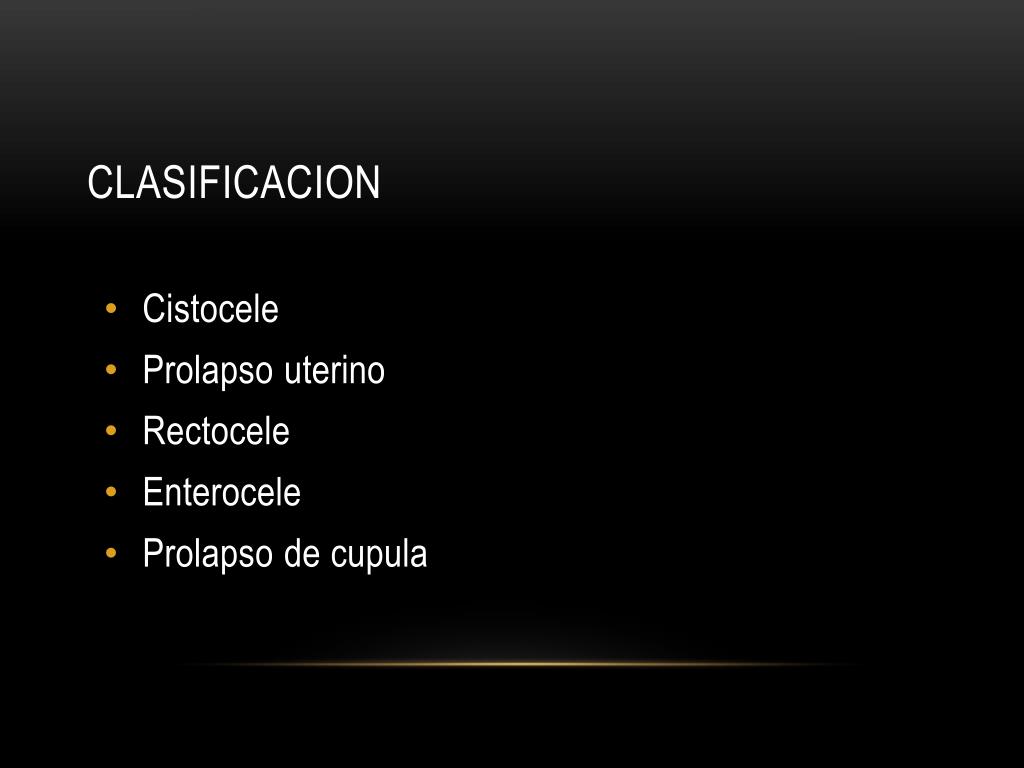 PPT - Alteraciones de la estática pélvica compartimiento medio ...