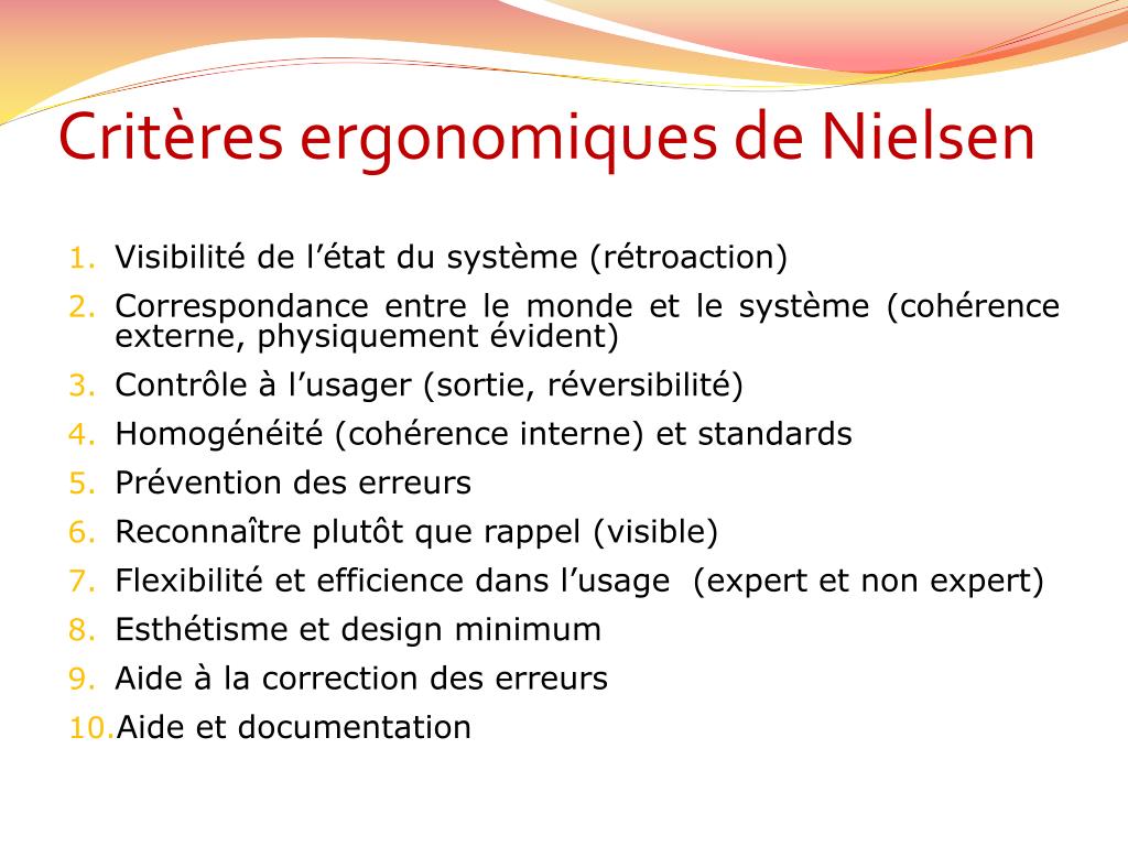 PPT - Principes ergonomiques Evaluation heuristique PowerPoint ... PPT - Principes ergonomiques Evaluation heuristique PowerPoint ...