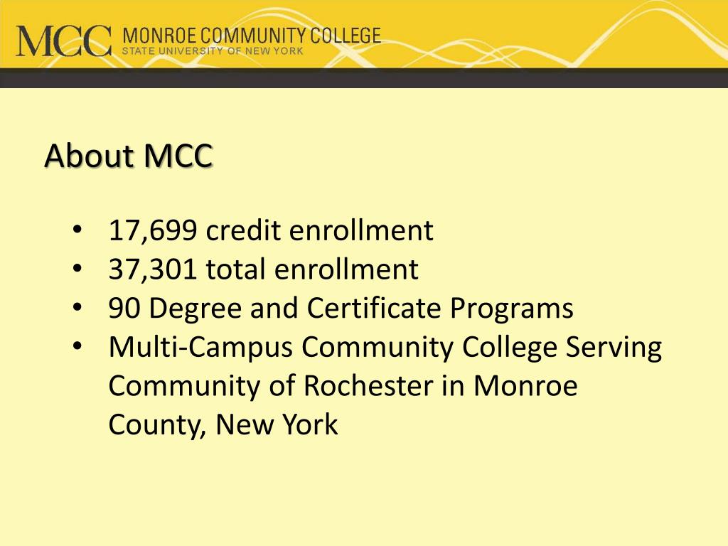 PPT - Monroe Community College and Career Coach PowerPoint Presentation ...