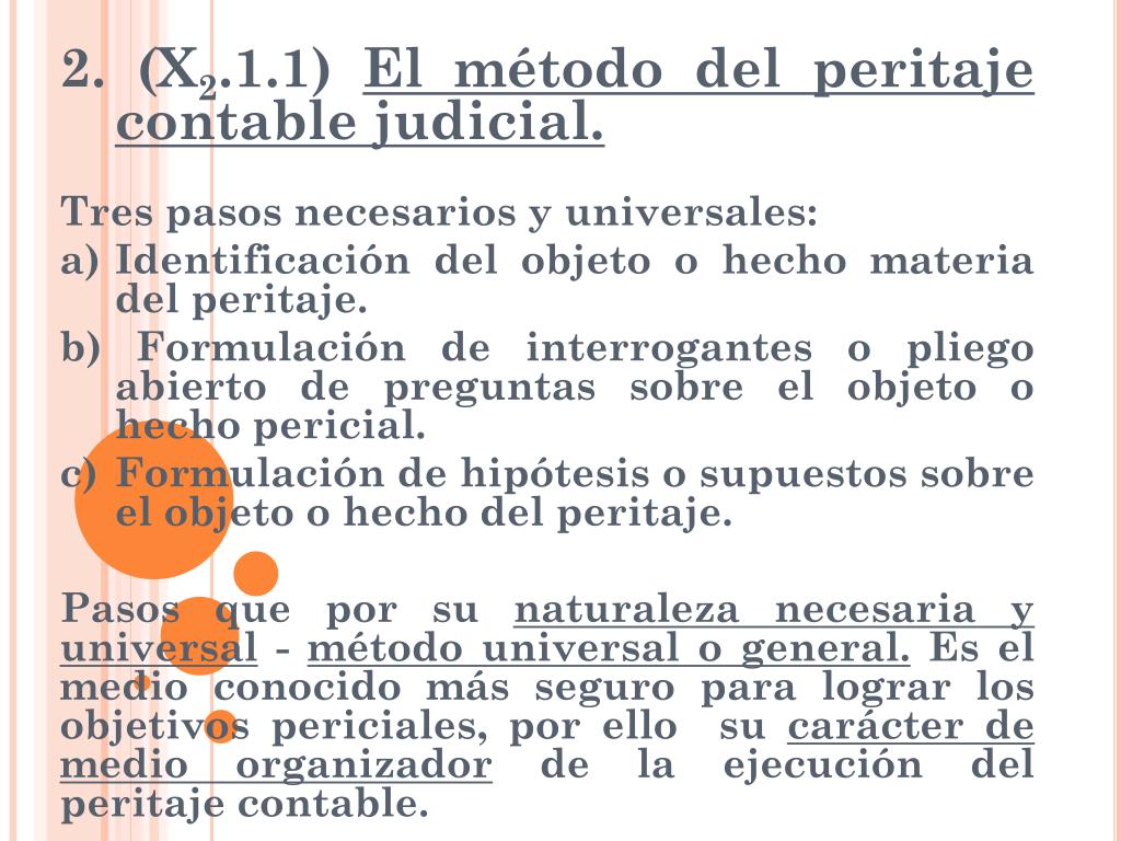 PPT - Enfoque Doctrinario y Factual del Peritaje Judicial Contable en ...