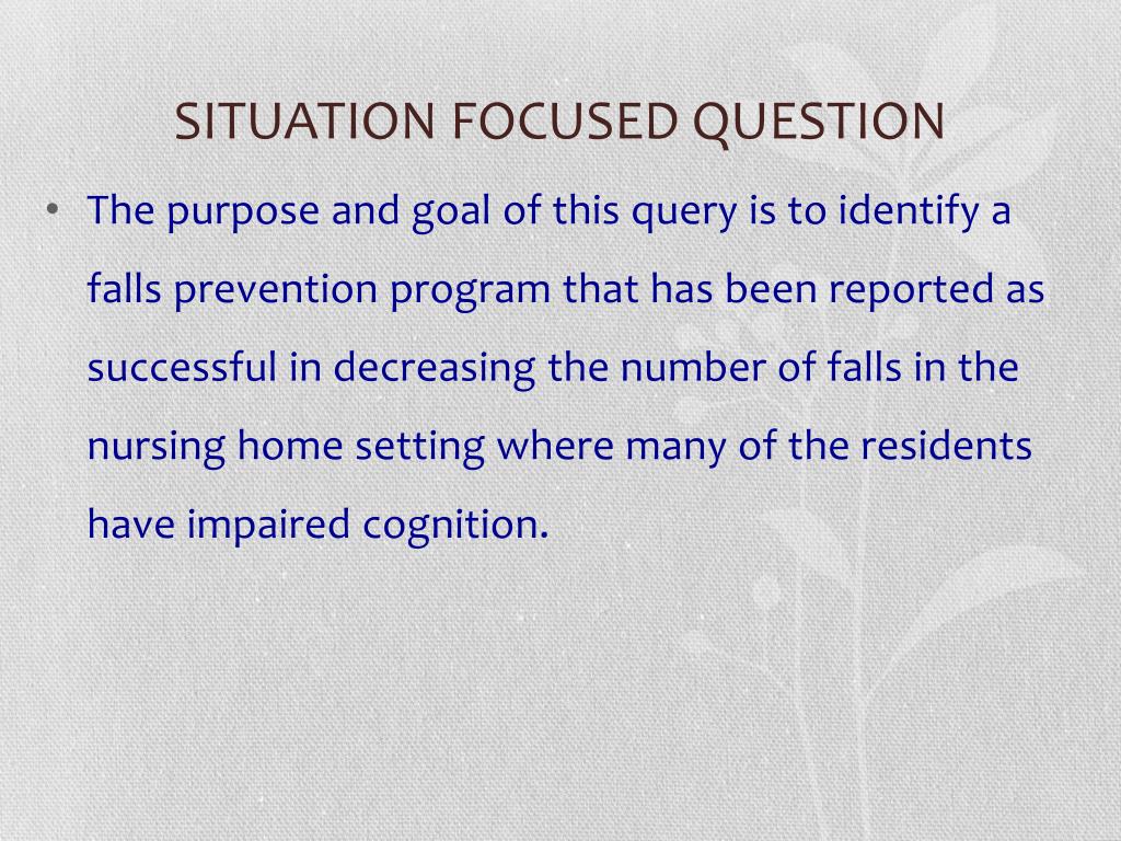 PPT - Best Evidence for preventing falls in the residential care ...