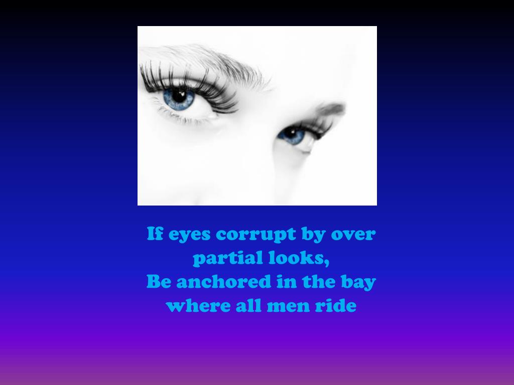 PPT - Thou Blind Fool Love Sonnet 137 By William Shakespeare PowerPoint ...