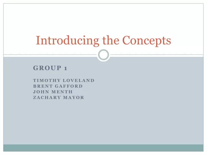 PPT - Introducing the Concepts PowerPoint Presentation, free download ...
