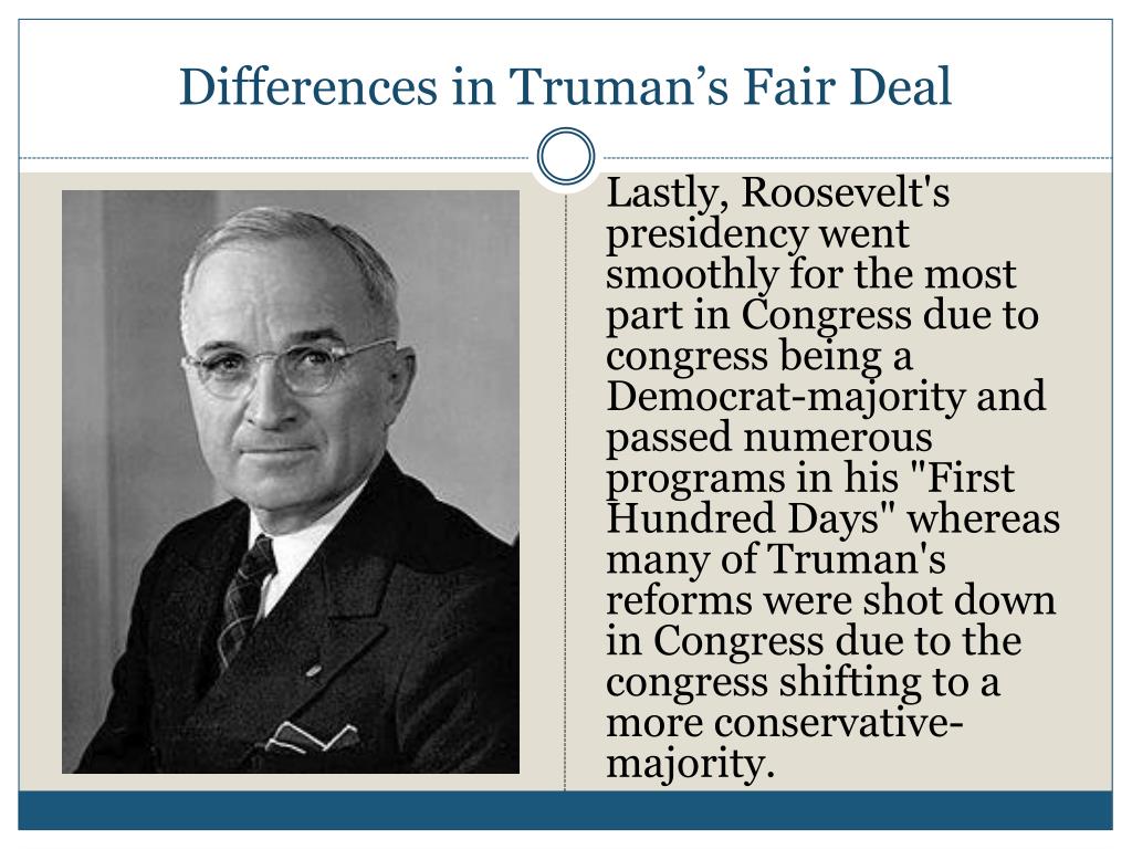 PPT - Roosevelt’s and Truman’s Economic Policy: The New and Fair Deals ...