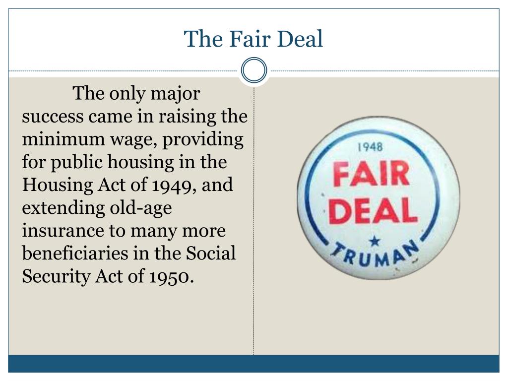 PPT - Roosevelt’s and Truman’s Economic Policy: The New and Fair Deals ...