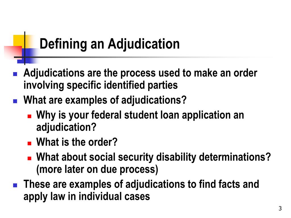 PPT - Chapter 3 Introduction to Adjudications PowerPoint Presentation ... PPT - Chapter 3 Introduction to Adjudications PowerPoint Presentation ...