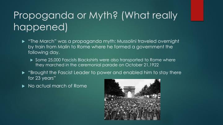 PPT - Mussolini’s March on Rome (1922) PowerPoint Presentation - ID:2796470