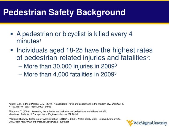 PPT - Pedestrian Safety Assessments and Observations PowerPoint ...