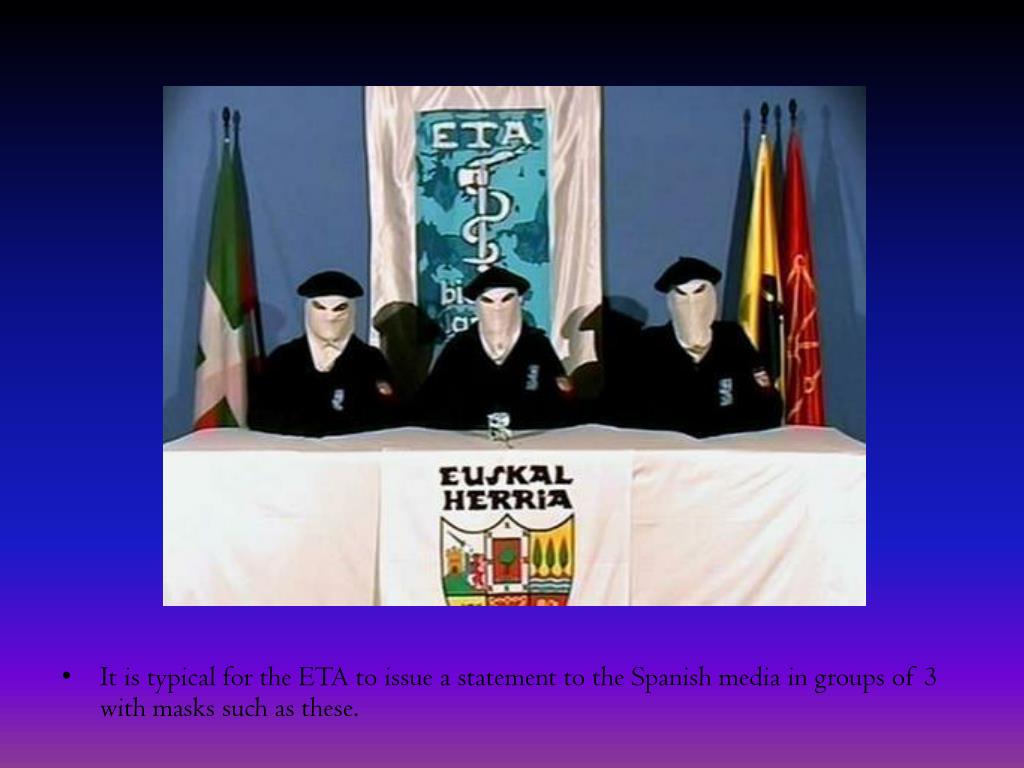 PPT - Basque Fatherland and Liberty ( Euzkadi Ta Askatasuna ; ETA ...