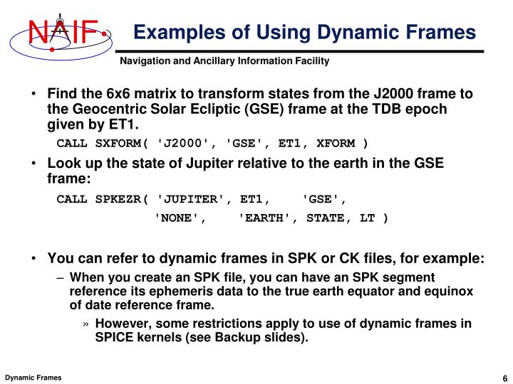 PPT - Dynamic Reference Frames PowerPoint Presentation - ID:2797052