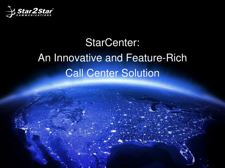 PPT - StarCenter : PowerPoint Presentation, free download - ID:2797305
