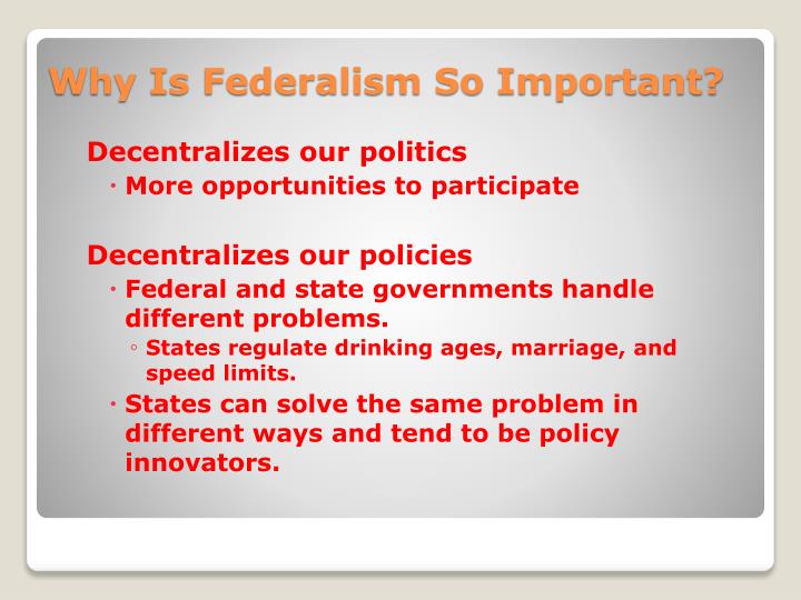 PPT - Federalism PowerPoint Presentation - ID:2797359