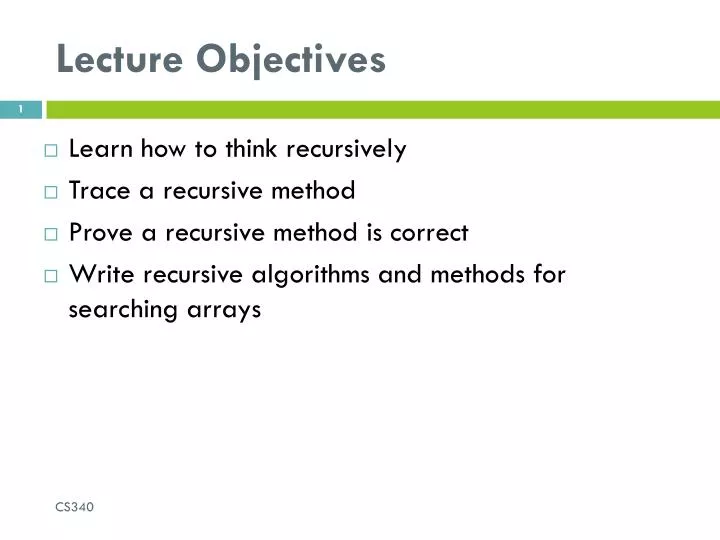PPT - Lecture Objectives PowerPoint Presentation, free download - ID ...