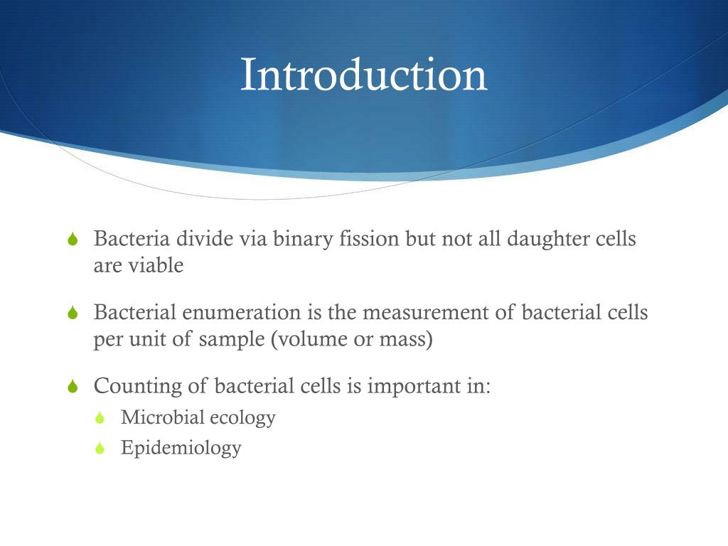 Ppt Bacterial Enumeration Powerpoint Presentation Free Download Id